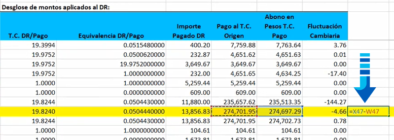 Fluctuación cambiaria