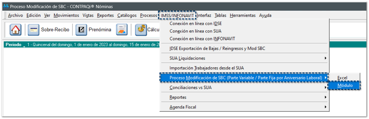 Módulo de Determinación de SBC