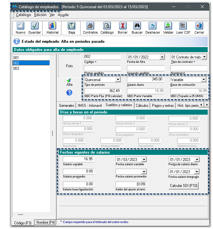 Proceso de Modificación de SBC