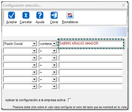 Mejoras en la configuración de vistas
