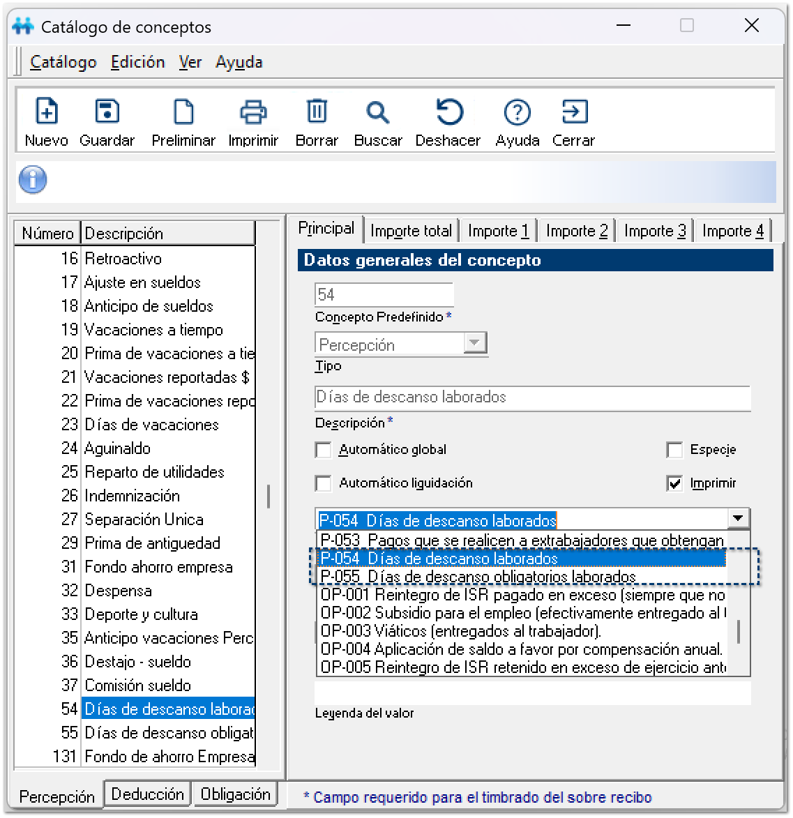 Nuevas claves SAT de percepciones y deducciones