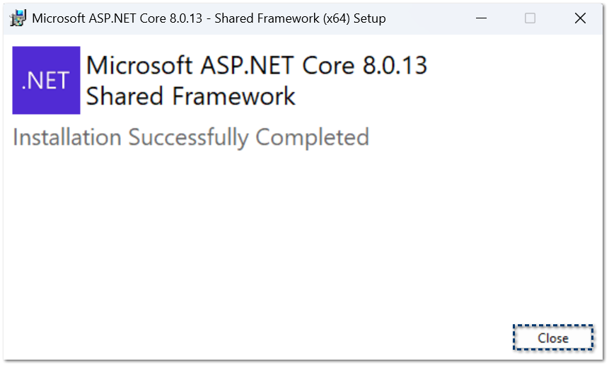 Instalación de Microsoft ASP.NET Core