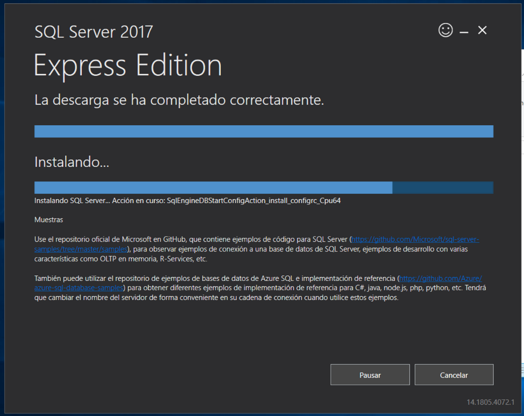 Instalación SQL Server
