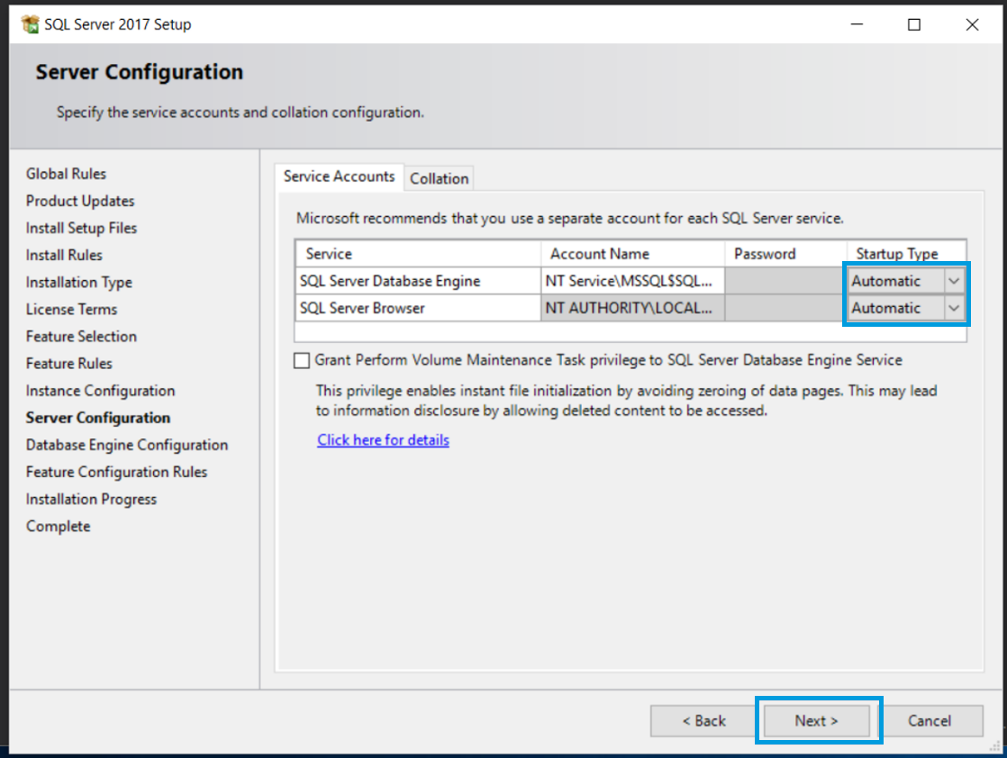 Instalación SQL Server