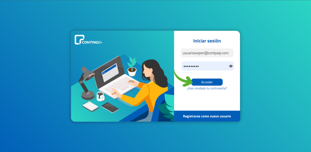 Ingreso con cuenta CONTPAQi® Nube para propietarios de tienda en Wopen ...
