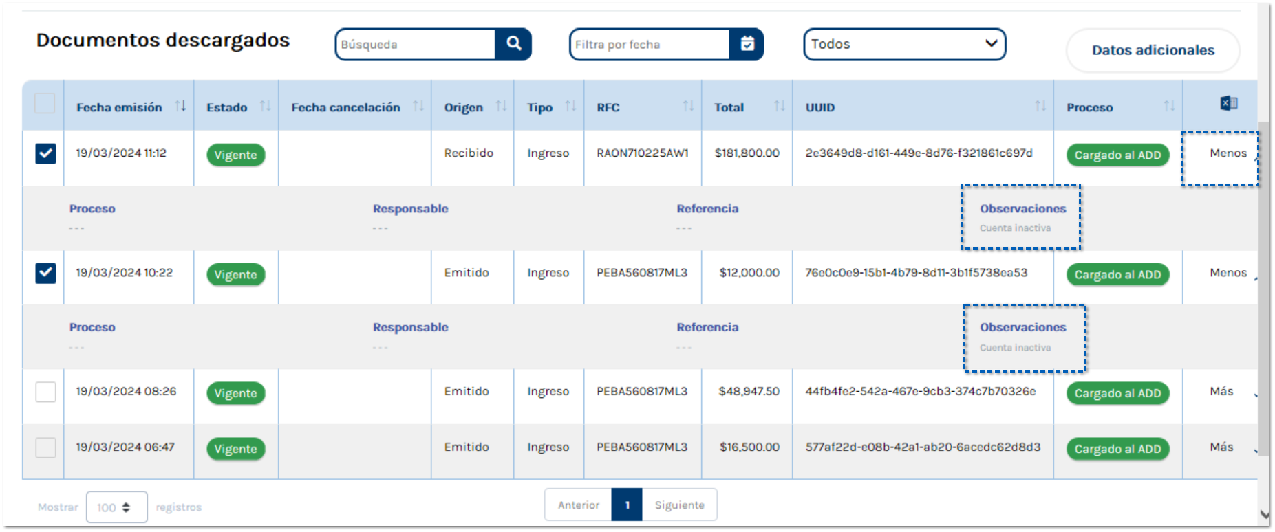 Agregar datos extra al CFDI