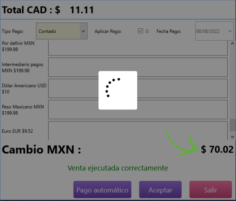 Ventas en moneda extranjera